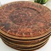 Indonesian Sasak Pottery Decorative Tamarin Brown Plate Wicker Trim ...