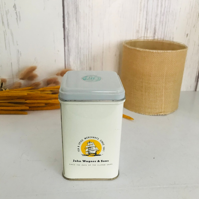 Very Rare Vintage Wagner Lemon Tea Tin White Yellow Unopened, New ...