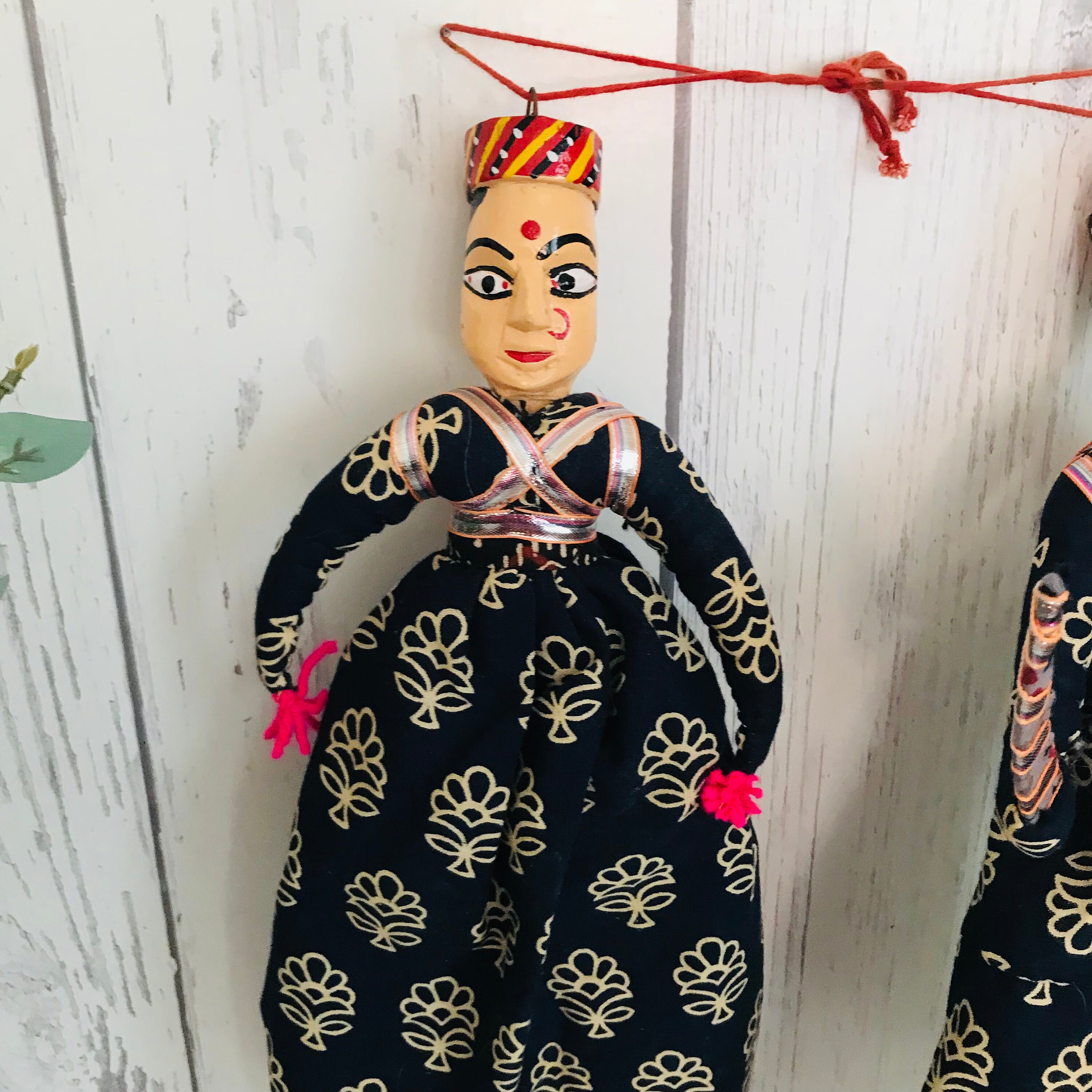 Vintage Ramayana Sanskrit Puppets, King Kathputli Katputli Indian Dolls ...