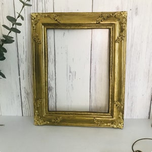 Antique Wood Gilt Gold Frame, 19th Century Frame in Wood and Golden ...