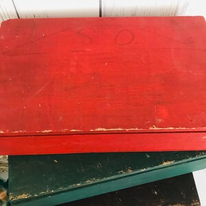 Vintage Primitive Wood Box Set, Rustic Farmhouse Decor - Etsy