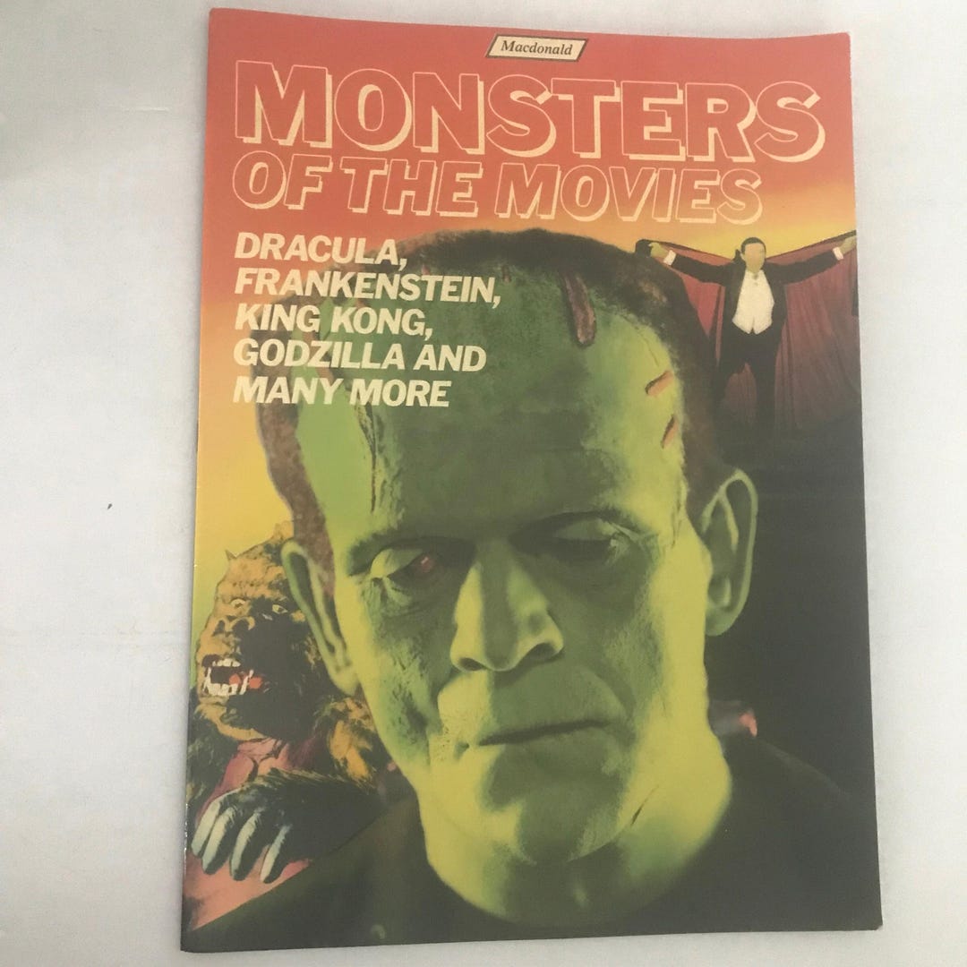 Vintage Monsters of the Movies Macdonald Original Edition 1982 Magazine ...