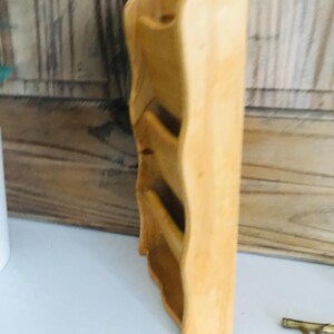 Vintage Solid Oak Wood Letters Holder, Vintage Wood Letters Holders ...