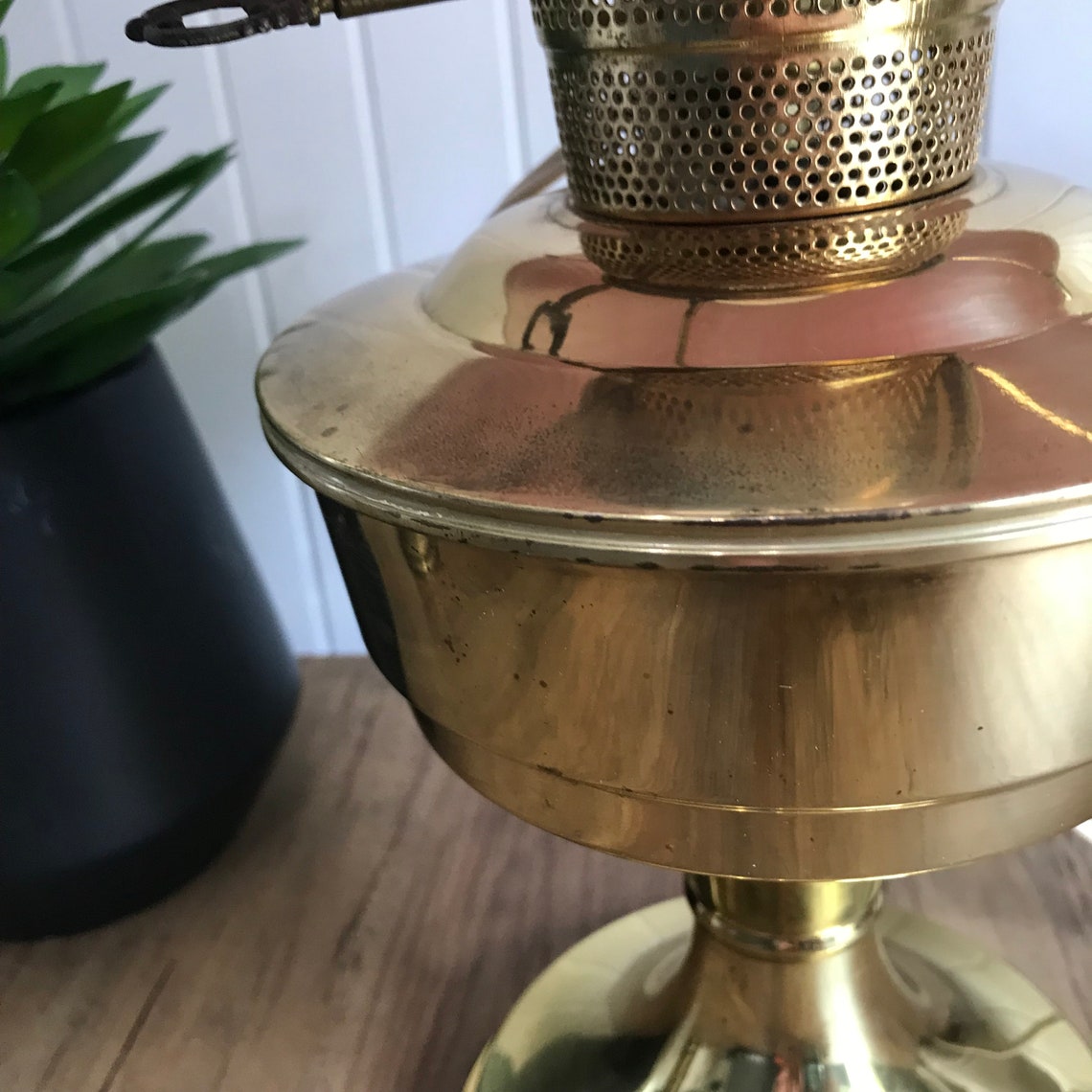 Aladdin Brass Oil Lamp Vinrage Red Shade Aladdin Lamp Kerosene Brass Oil Lamp Electric Oil
