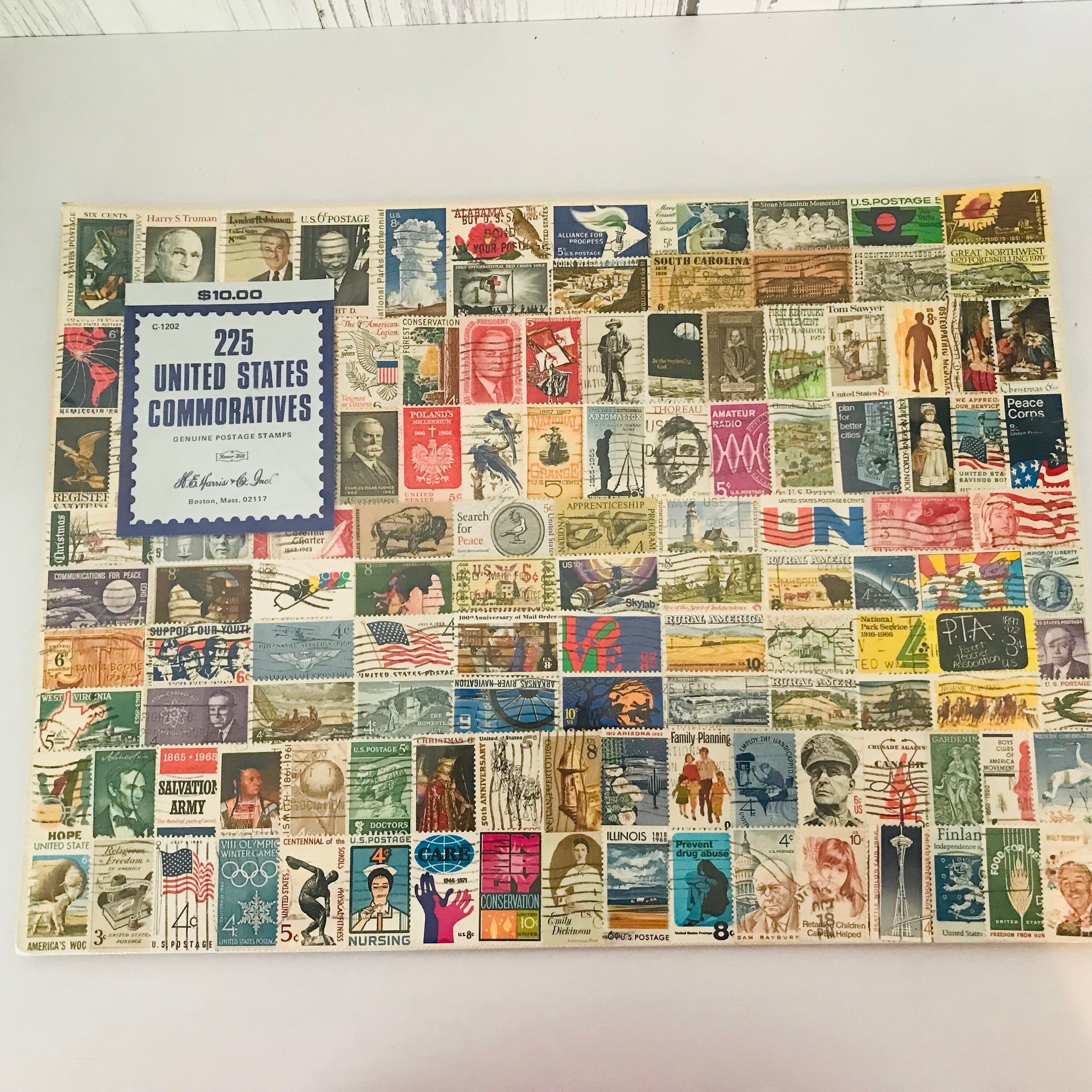 Rare Vintage Set of Stamps, 225 United States Commoratives Stamps ...