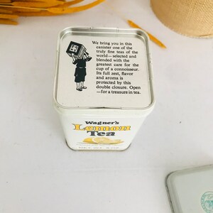 Very Rare Vintage Wagner Lemon Tea Tin White Yellow Unopened, New ...