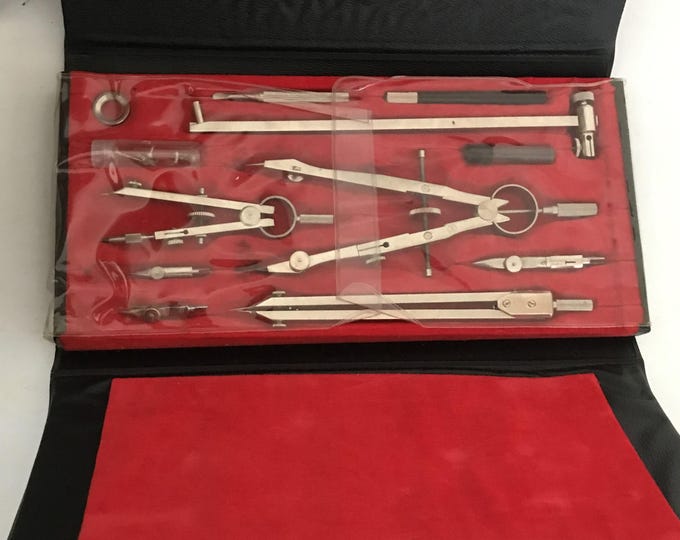 Vintage Hughes Owens Architectural Drafting Set in Case 322 9001, Never ...