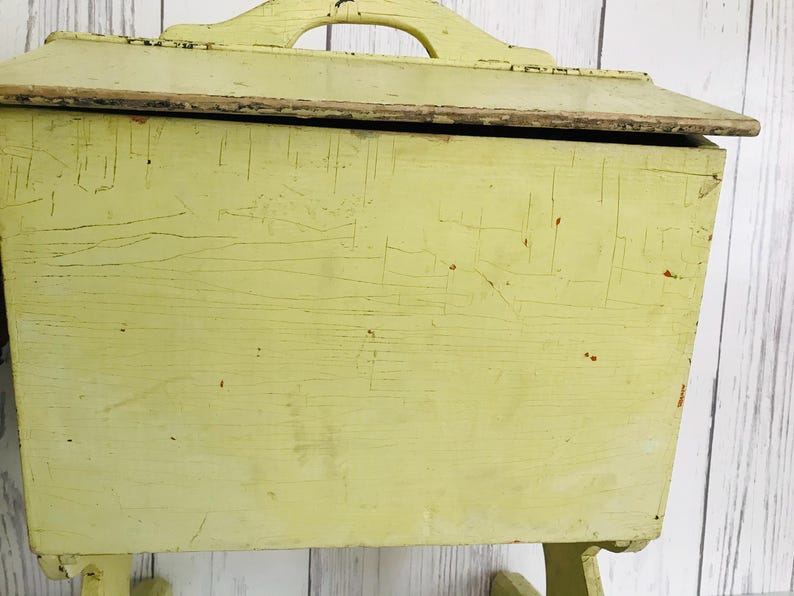 Antique Standing Sewing Box, Priscilla Sewing Cabinet, Vintage Wood ...