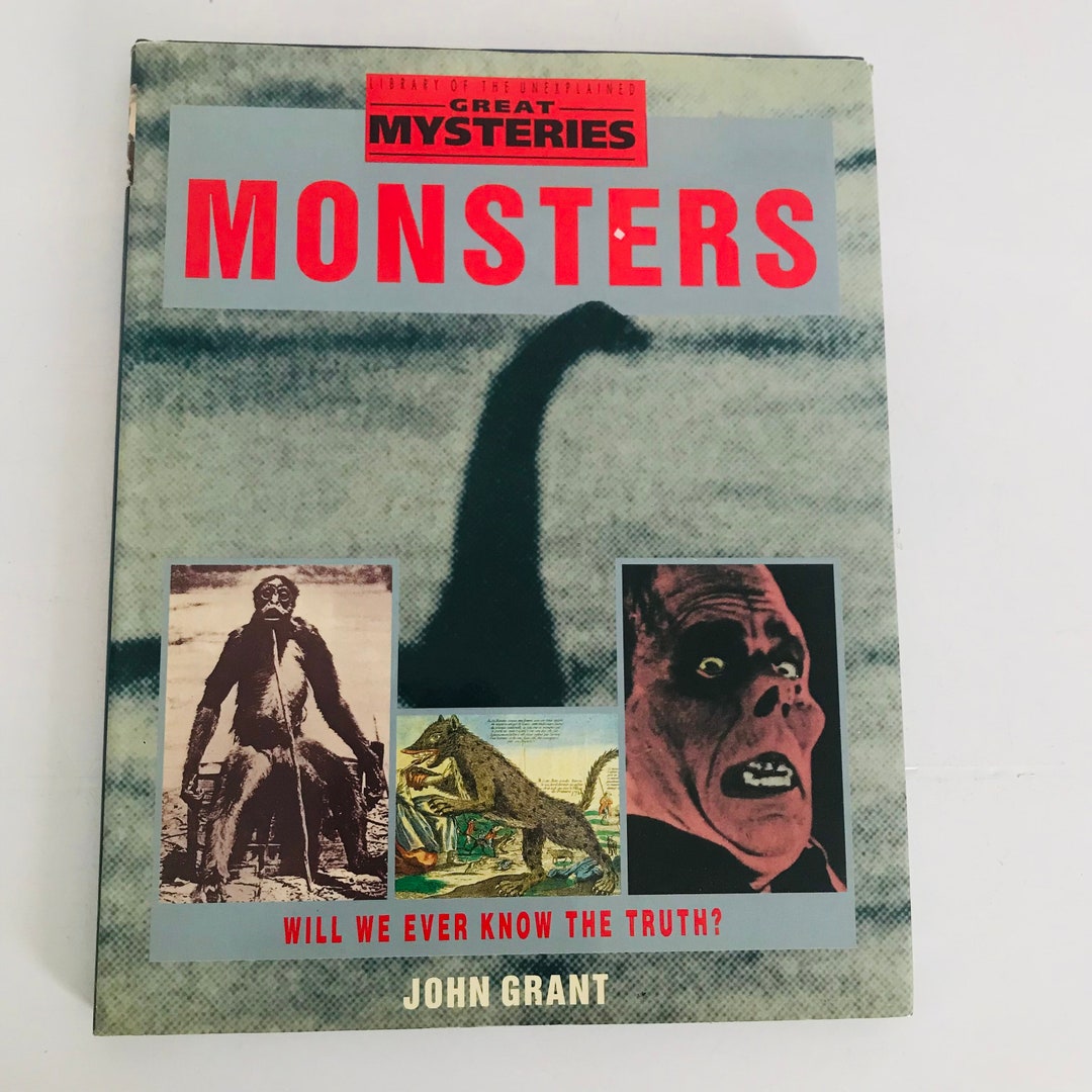 Library of the Unexplained, Great Mysteries, Monsters Book, Vintage ...