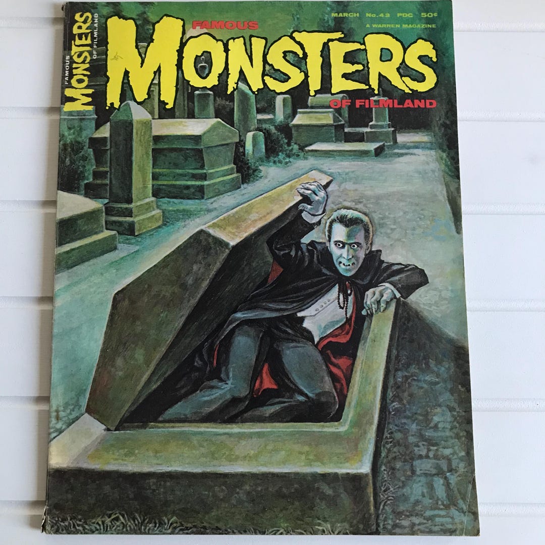 Vintage 1967 Famous Monster of Filmland Magazine Comic Book No. 43 ...