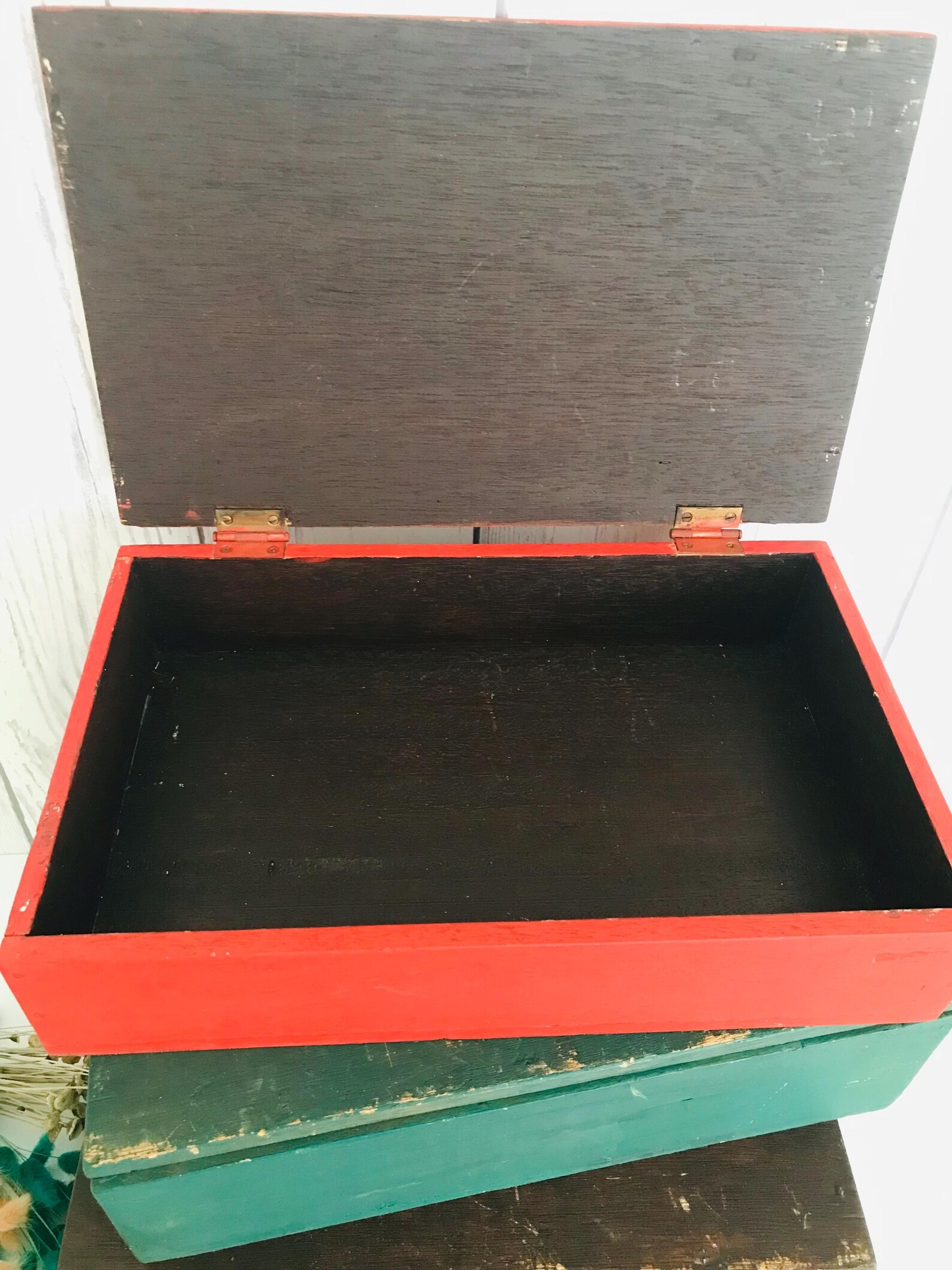 Vintage Primitive Wood Box Set, Rustic Farmhouse Decor - Etsy