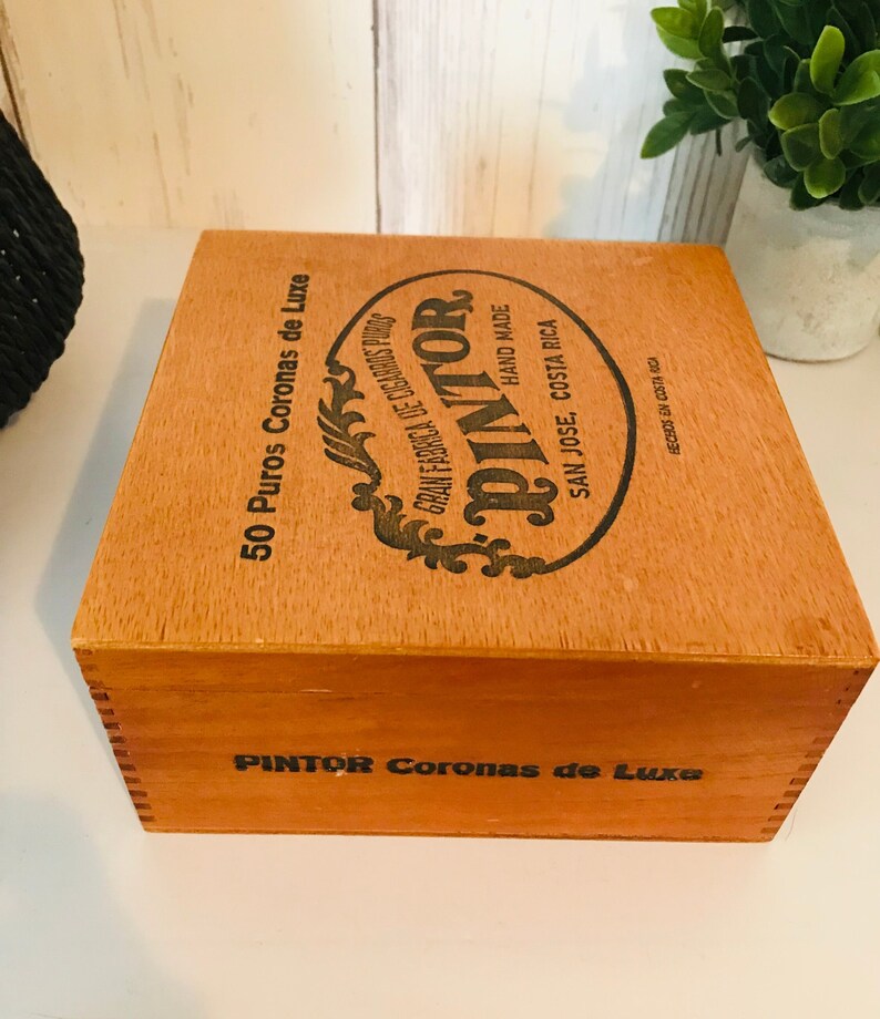 Rare Antique Pintor Cigar Box, Vintage Wooden Cigar Box Gran Fabrica De ...