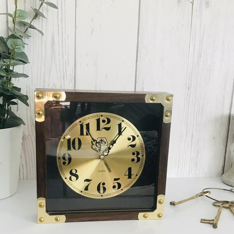 Square Wall Clock - Etsy