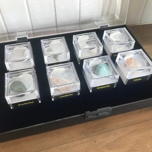 Minerals and Specimen Collection Display With Perky Box, Mineral Stone ...