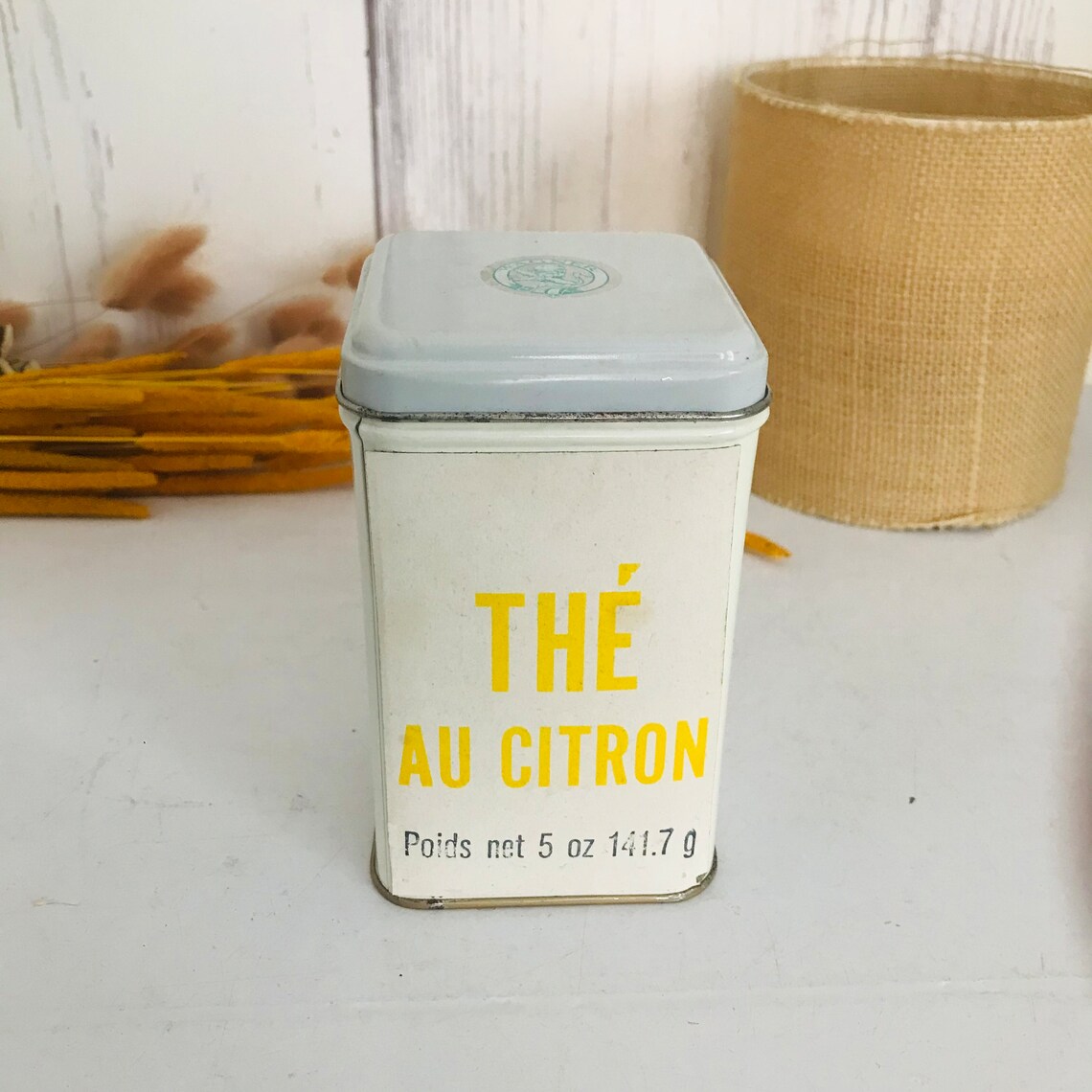 Very Rare Vintage Wagner Lemon Tea Tin White Yellow Unopened, New ...