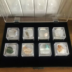 Minerals and Specimen Collection Display With Perky Box, Mineral Stone ...