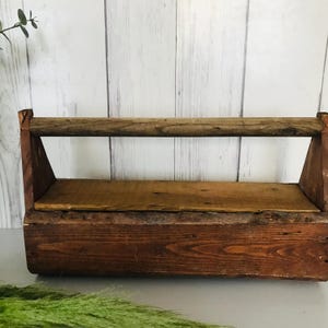 Rustic Toolbox, Log Tool Box, Farmhouse Toolbox, Antique Wooden Toolbox ...