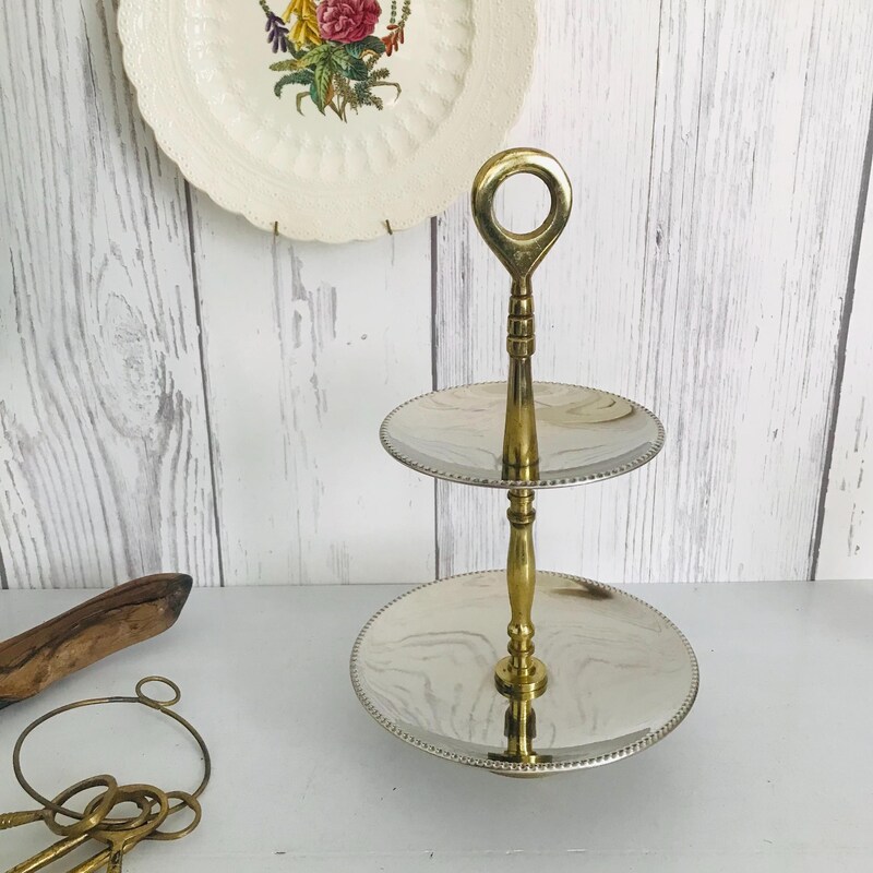 2 Tiered Tray - Etsy