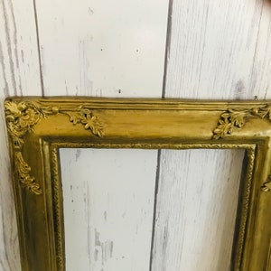 Antique Wood Gilt Gold Frame, 19th Century Frame in Wood and Golden ...