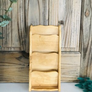 Vintage Solid Oak Wood Letters Holder, Vintage Wood Letters Holders ...