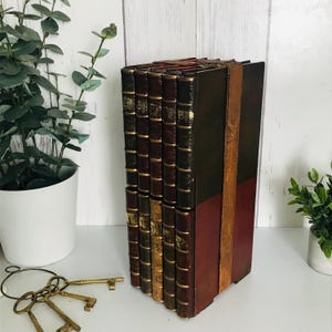 Vintage CD Storage, Hidden Book Storage, Wood Storage Box, Faux Leather ...
