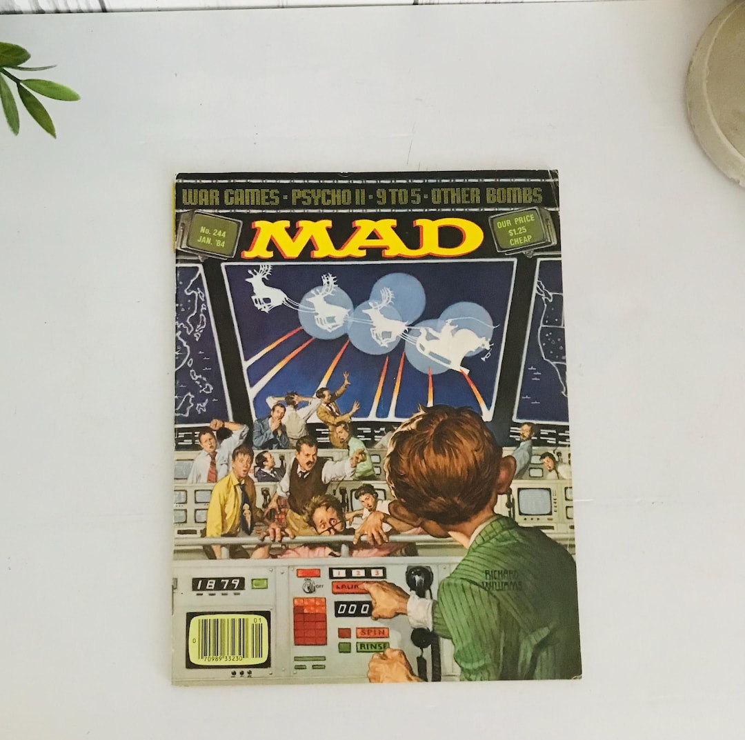 MAD Magazine No. 244 1984, Vintage Mad Magazine, War Games Movie Cover ...