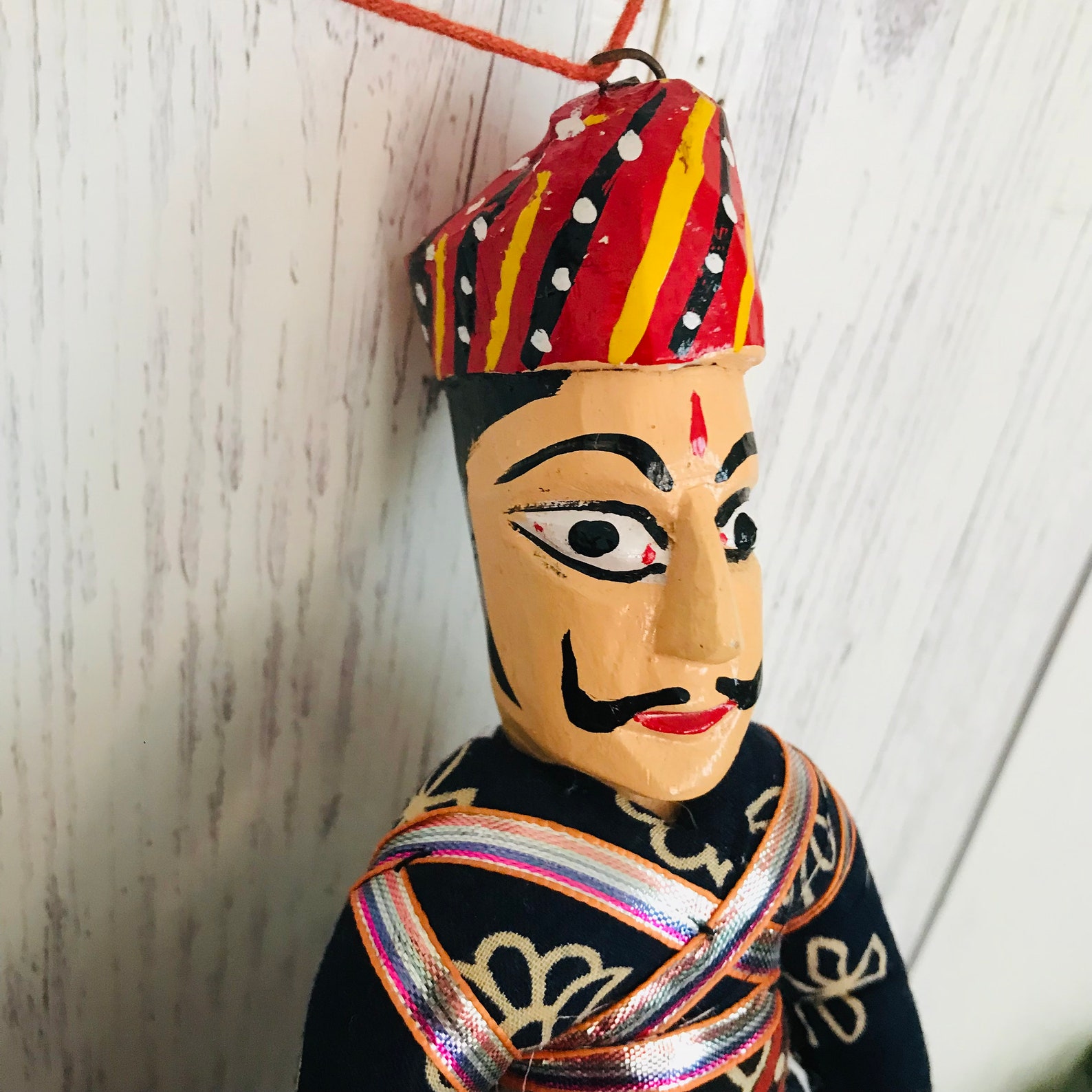 Vintage Ramayana Sanskrit Puppets, King Kathputli Katputli Indian Dolls ...