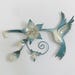 Rare Mid Century Hummingbird Wall Hanging Sculpture, Hummingbird Metal ...