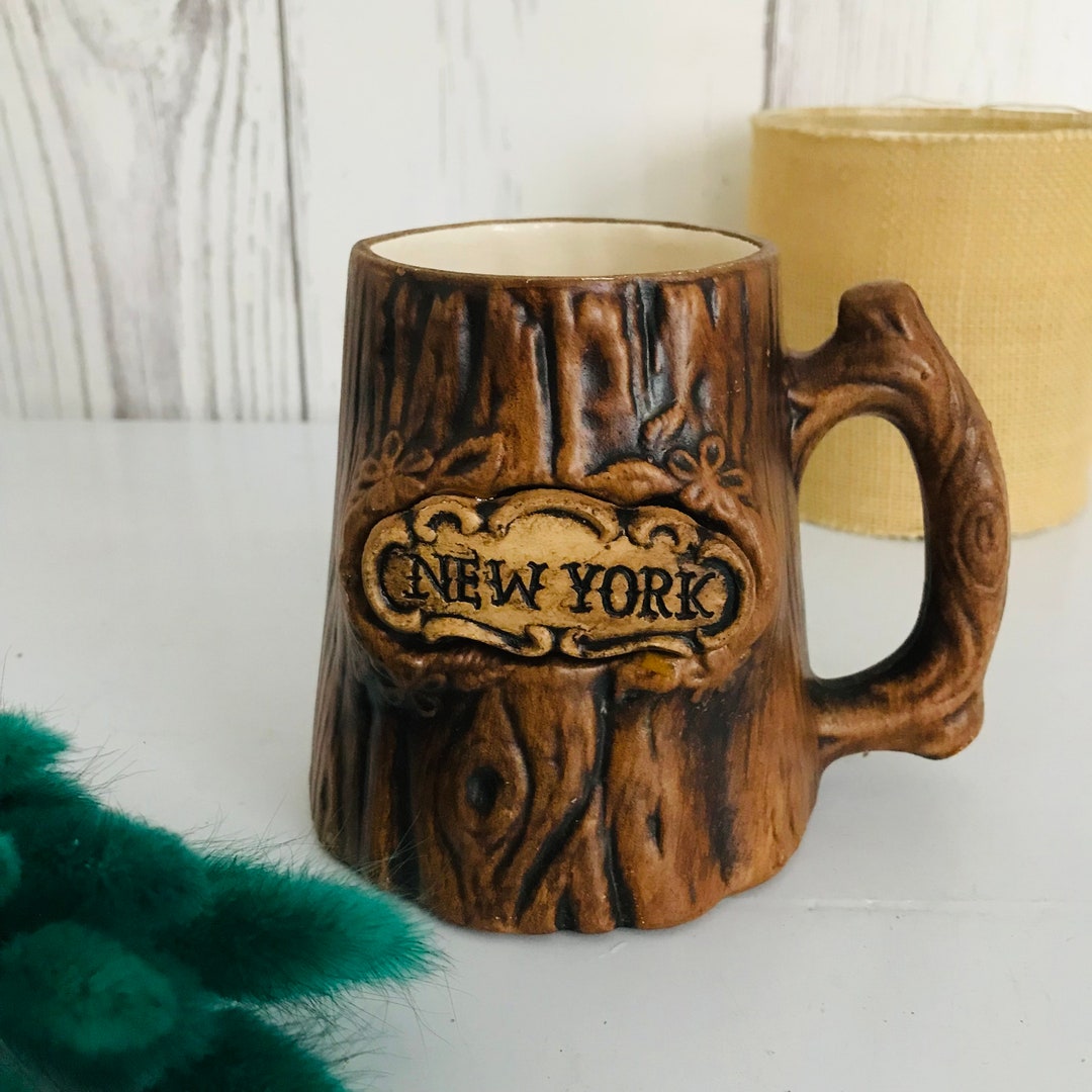 Treasure Craft New York Advertising Tree Trunk Coffee Cup, Vintage ...