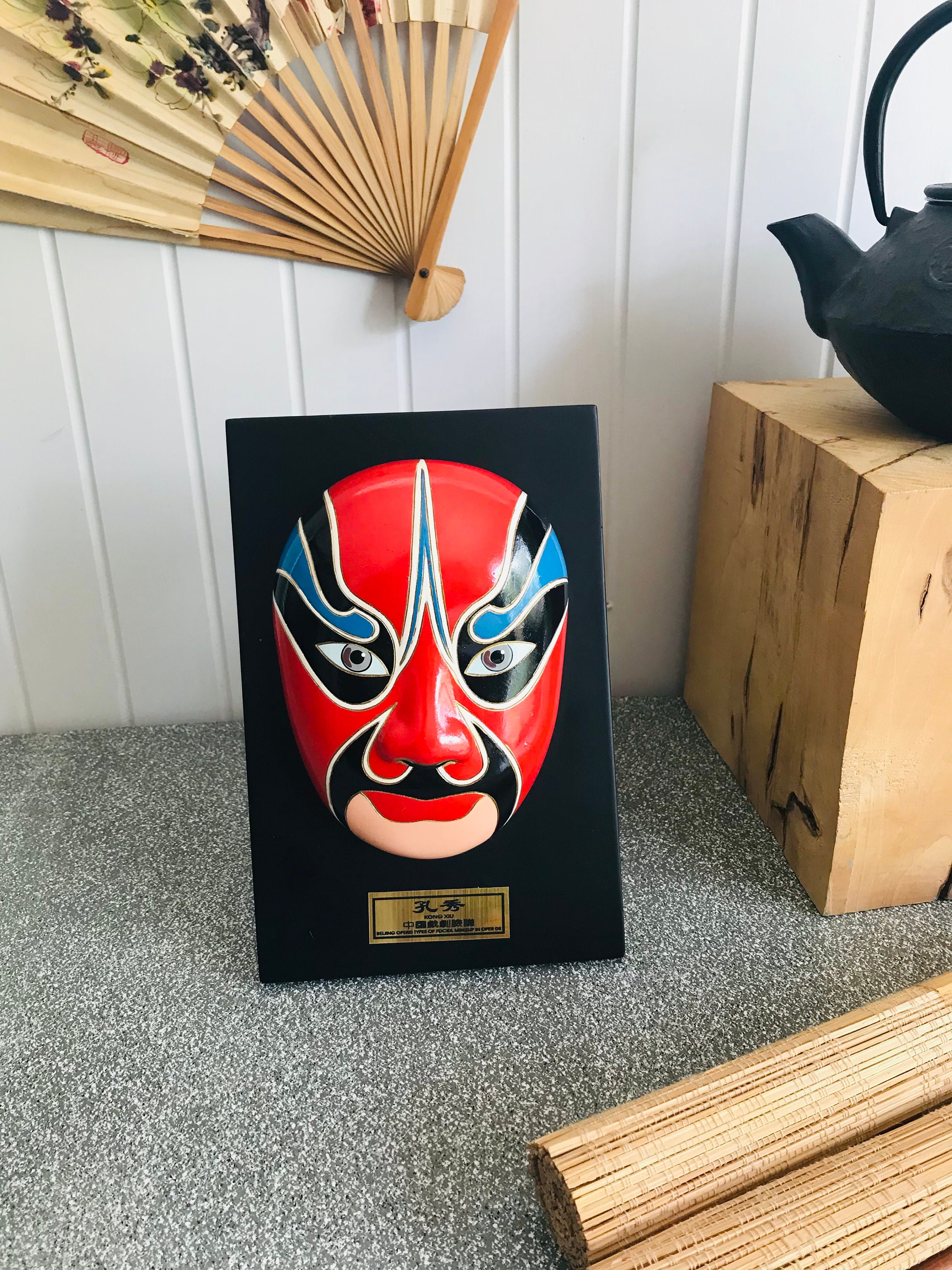 Beijing Opera Mask, Pekin Theatrical Mask, Chinese Hand Made Mask, Kong ...