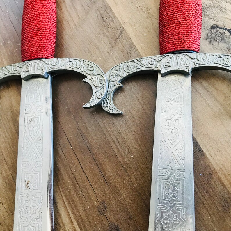 Rare Crossed Sabers Coat of Arms Crest of Toledo, Carved Walnut and ...