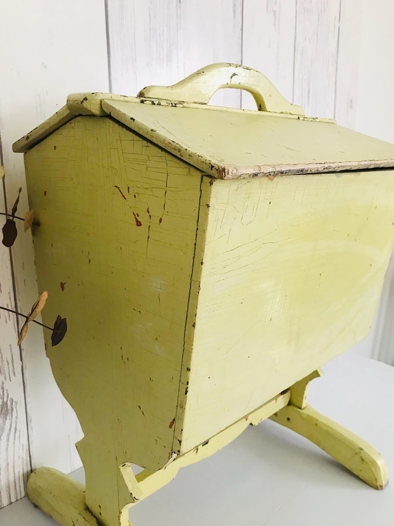 Antique Standing Sewing Box, Priscilla Sewing Cabinet, Vintage Wood ...