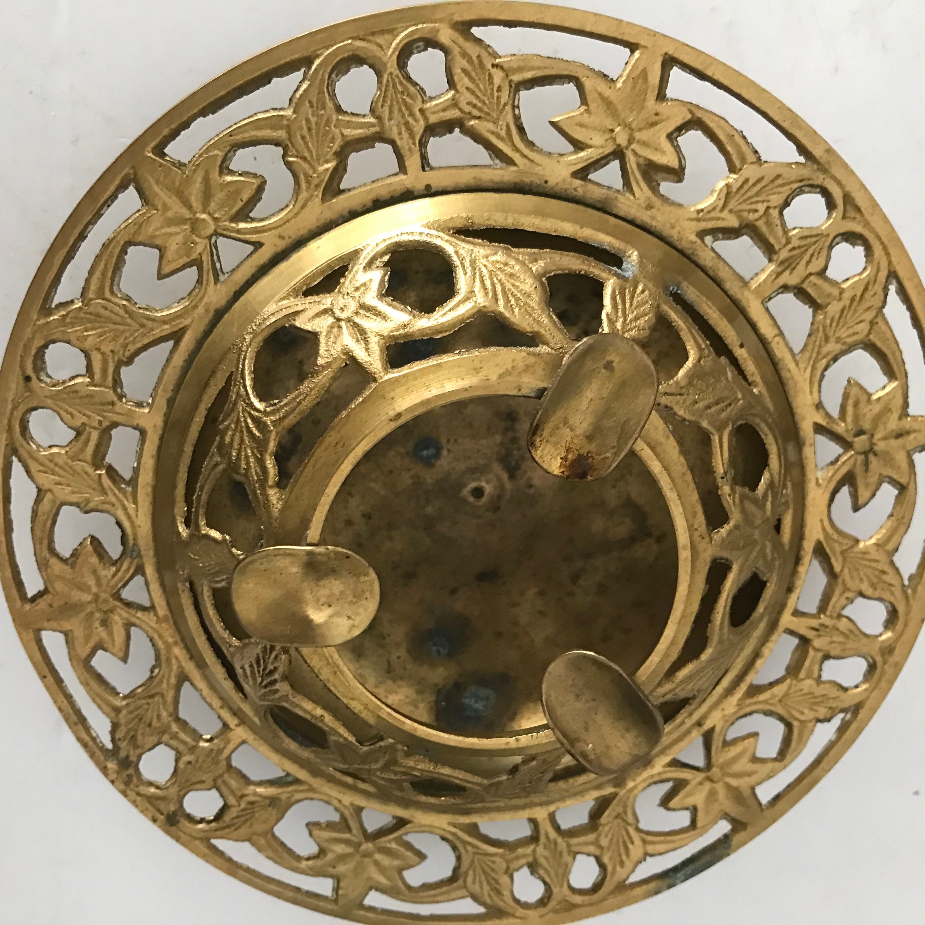 Rare Antique Brass Ashtray, Vintage Old Collectible Hand Crafted Brass ...