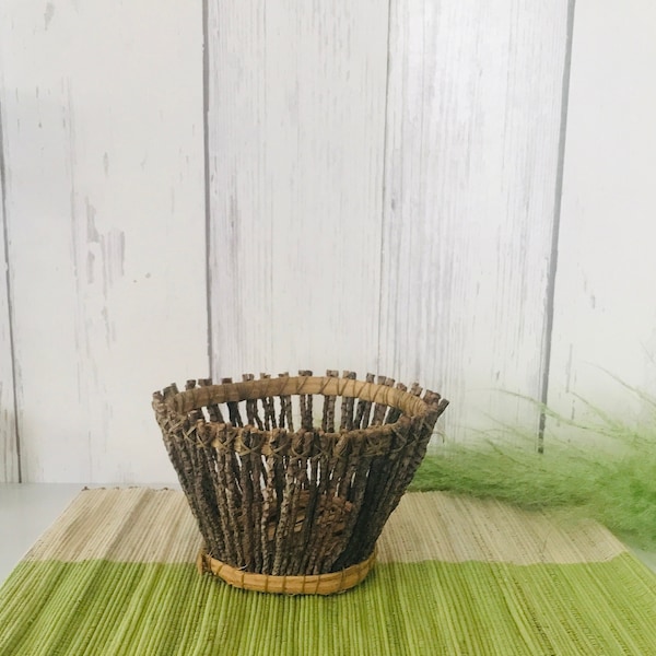 Rustic Basket - Etsy