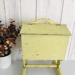 Antique Standing Sewing Box, Priscilla Sewing Cabinet, Vintage Wood ...