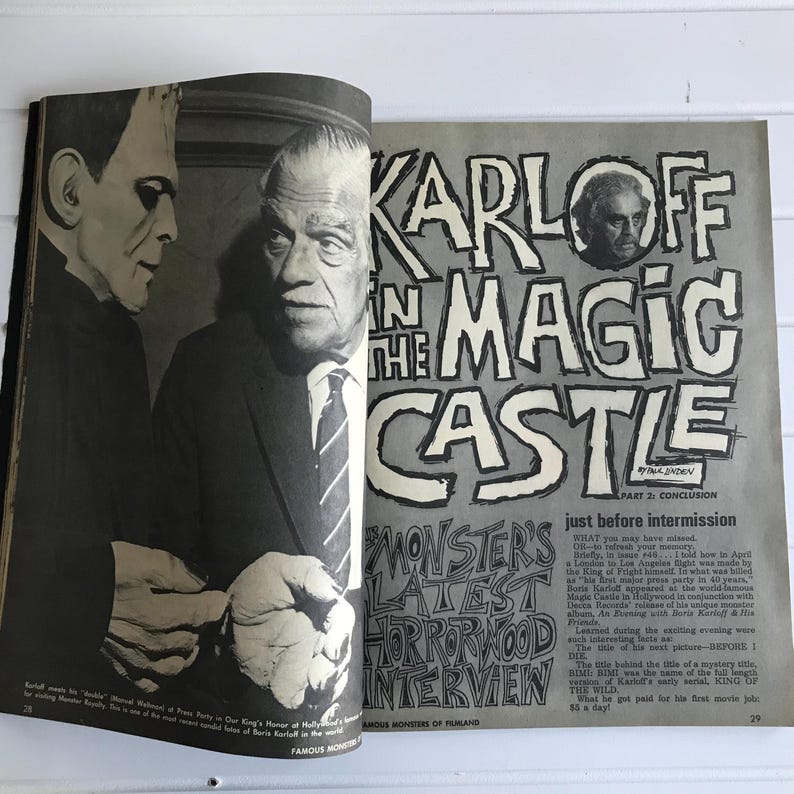 Vintage 1967 Famous Monster of Filmland Magazine Comic Book No. 47 ...