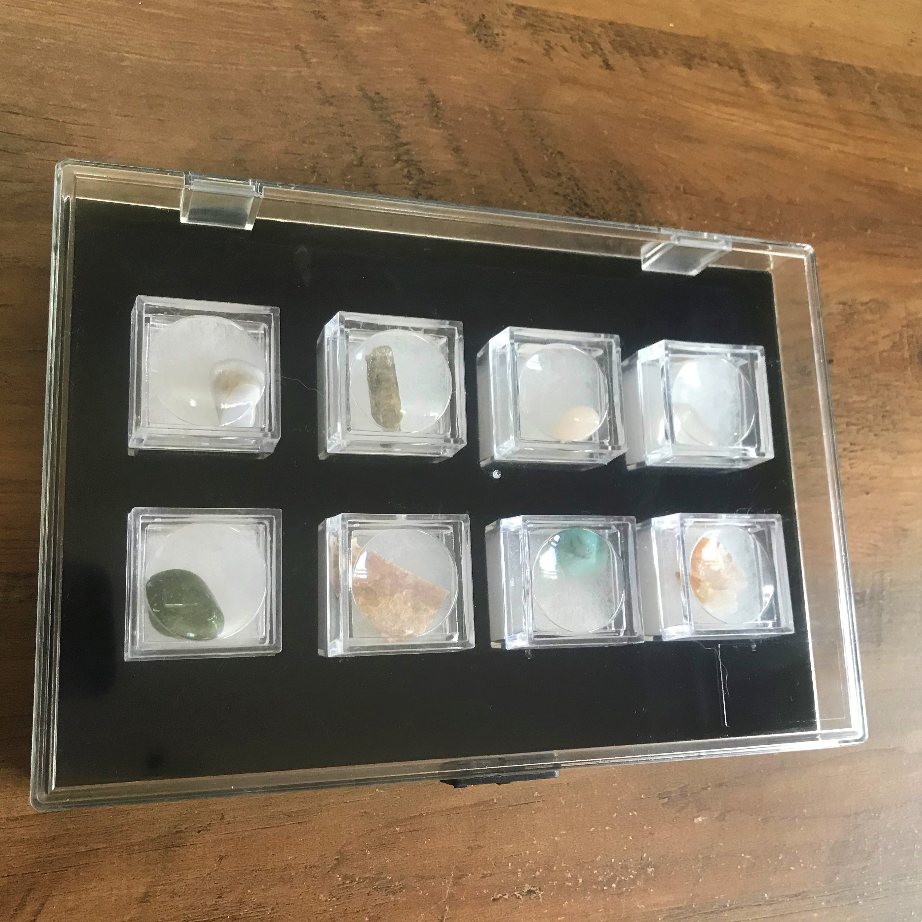 Minerals and Specimen Collection Display With Perky Box, Mineral Stone ...