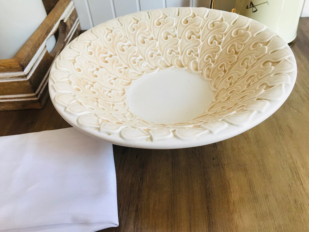 Treasure Craft Bowl, Pottery Magnolia Dish Bowl Country Pottery Bowl ...