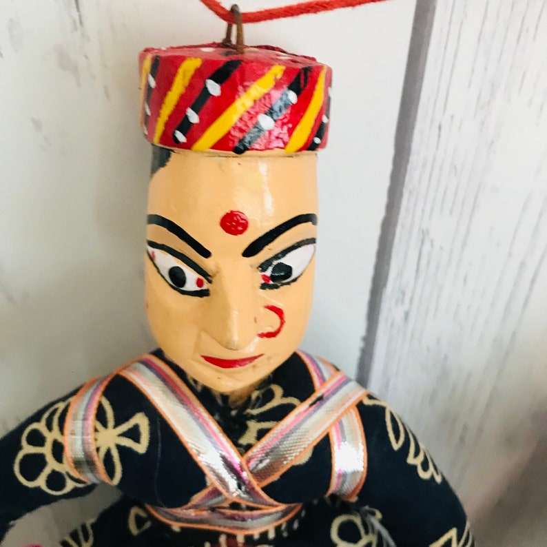 Vintage Ramayana Sanskrit Puppets, King Kathputli Katputli Indian Dolls ...