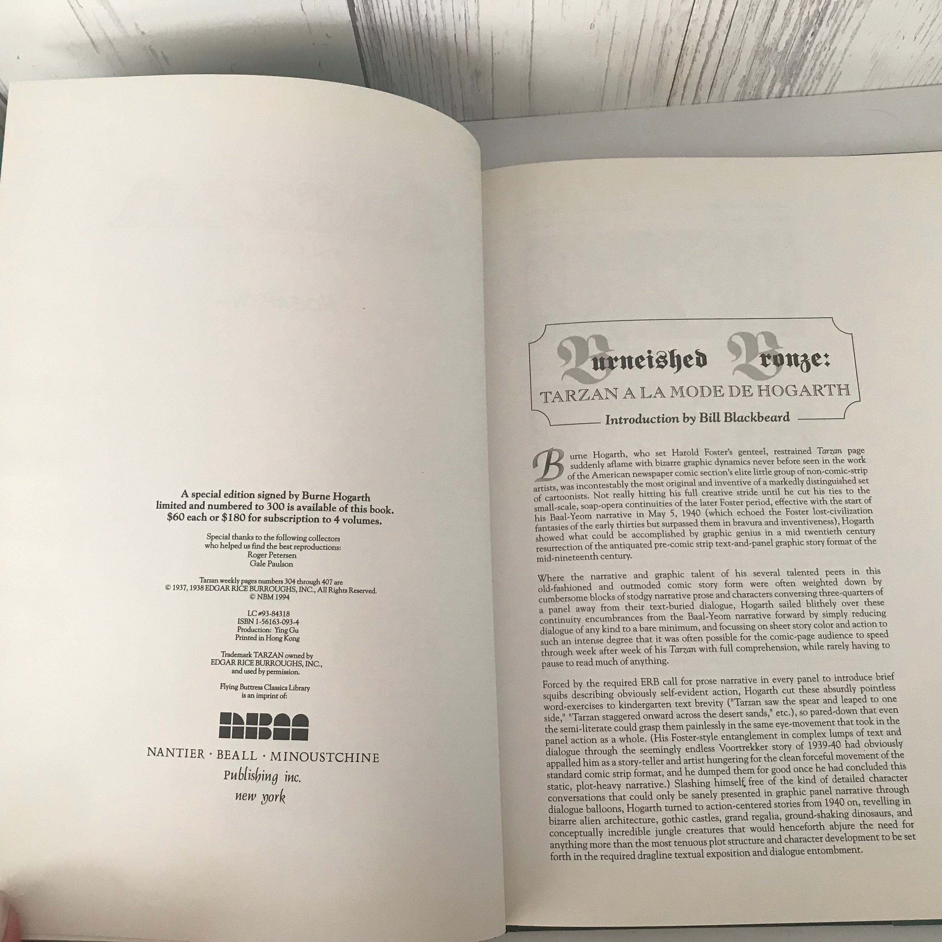 Tarzan in Color Hogarth Vol 7 1937-1938 Hardbound Book Flying Buttress ...