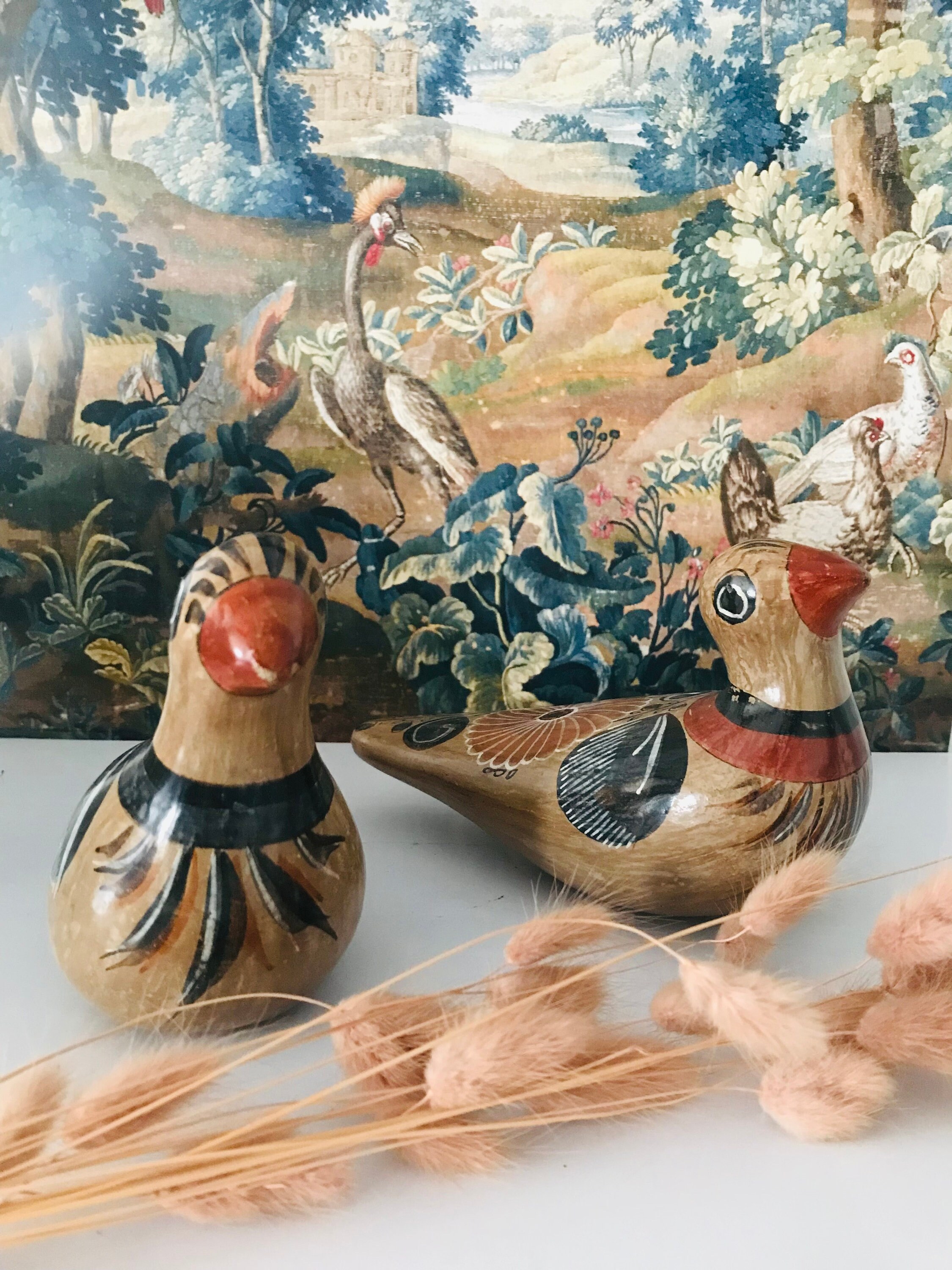 Tonala Partridge Bird Clay Figurine, Mexican Folk Art Studio Pottery ...