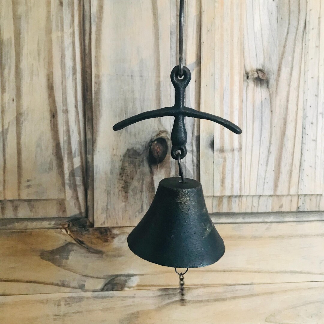 Vintage Cast Iron Maritime Ship's Bells, Antique Nautical Bell, Anchor ...