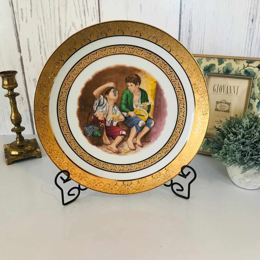 Thomas Germany Porcelain Portrait Plates, Grapes Vintage Germany ...