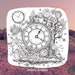 20 Mystical Clocks Coloring Pages Magical Fantasy Adults Kids Digital ...