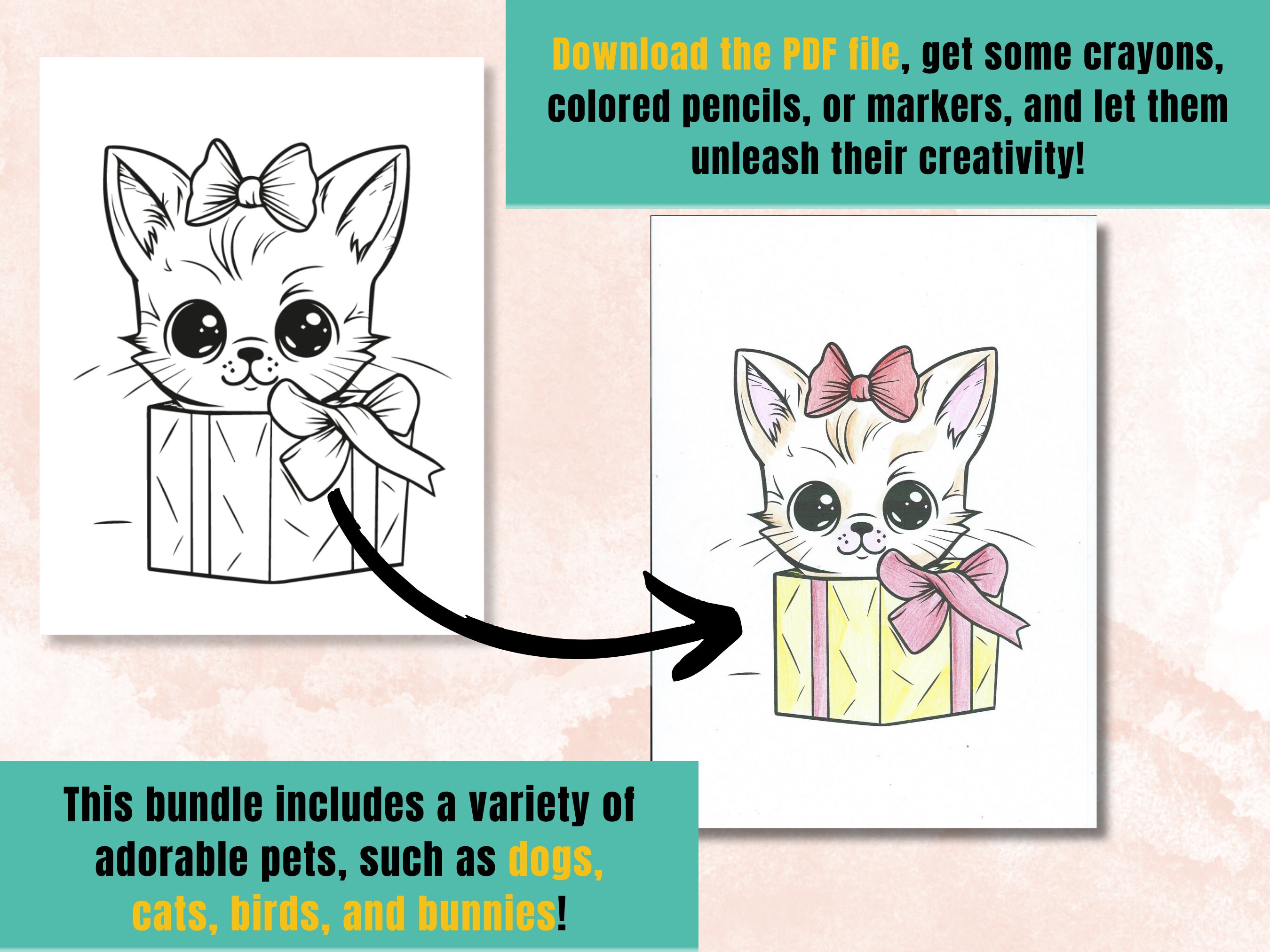 29 Printable Pet Coloring Pages, Coloring Book for Kids and Adults ...