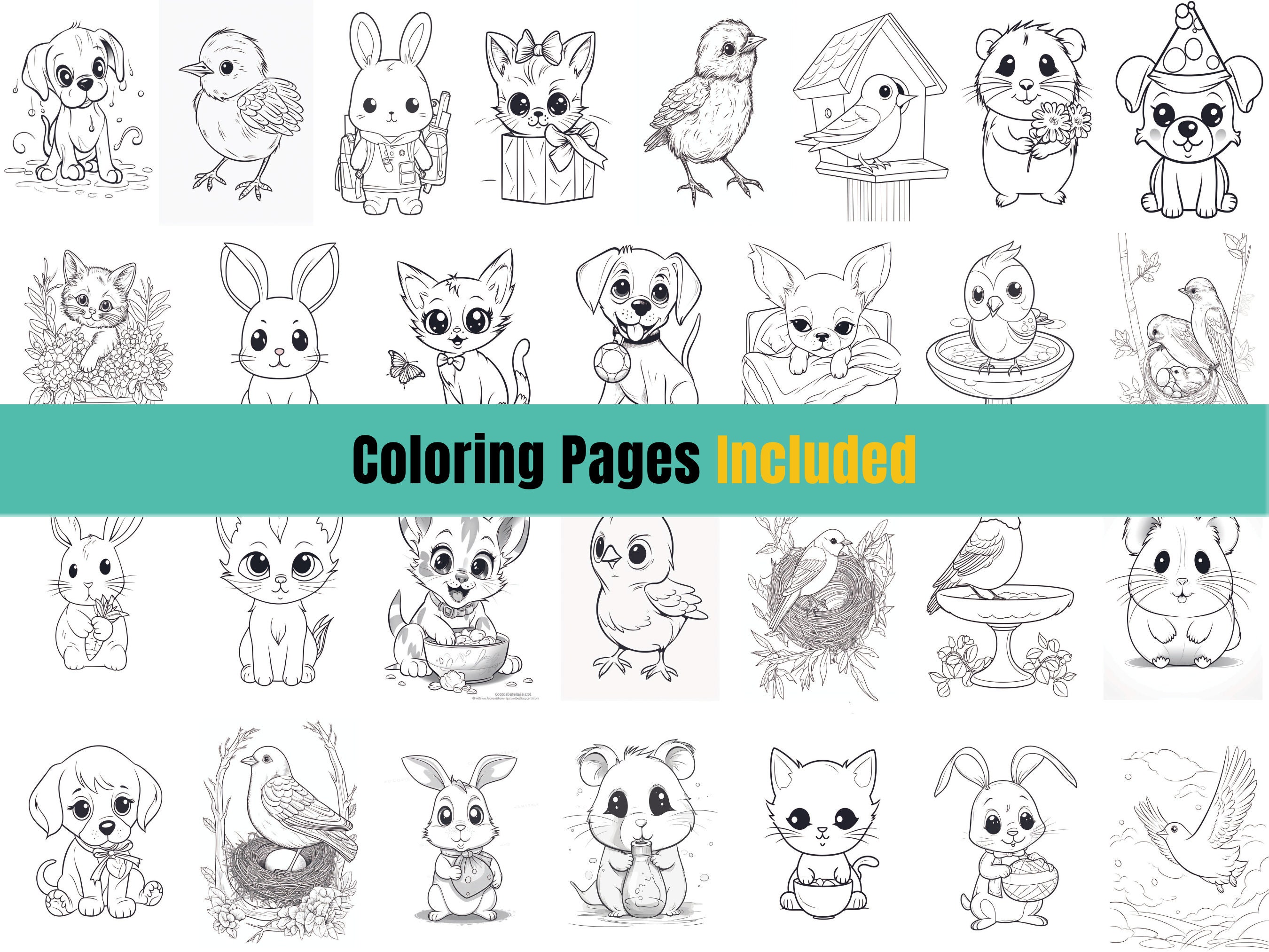 29 Printable Pet Coloring Pages, Coloring Book for Kids and Adults ...