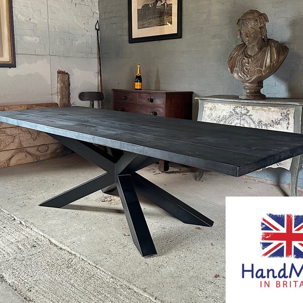 Rustic Dining Table - Etsy UK