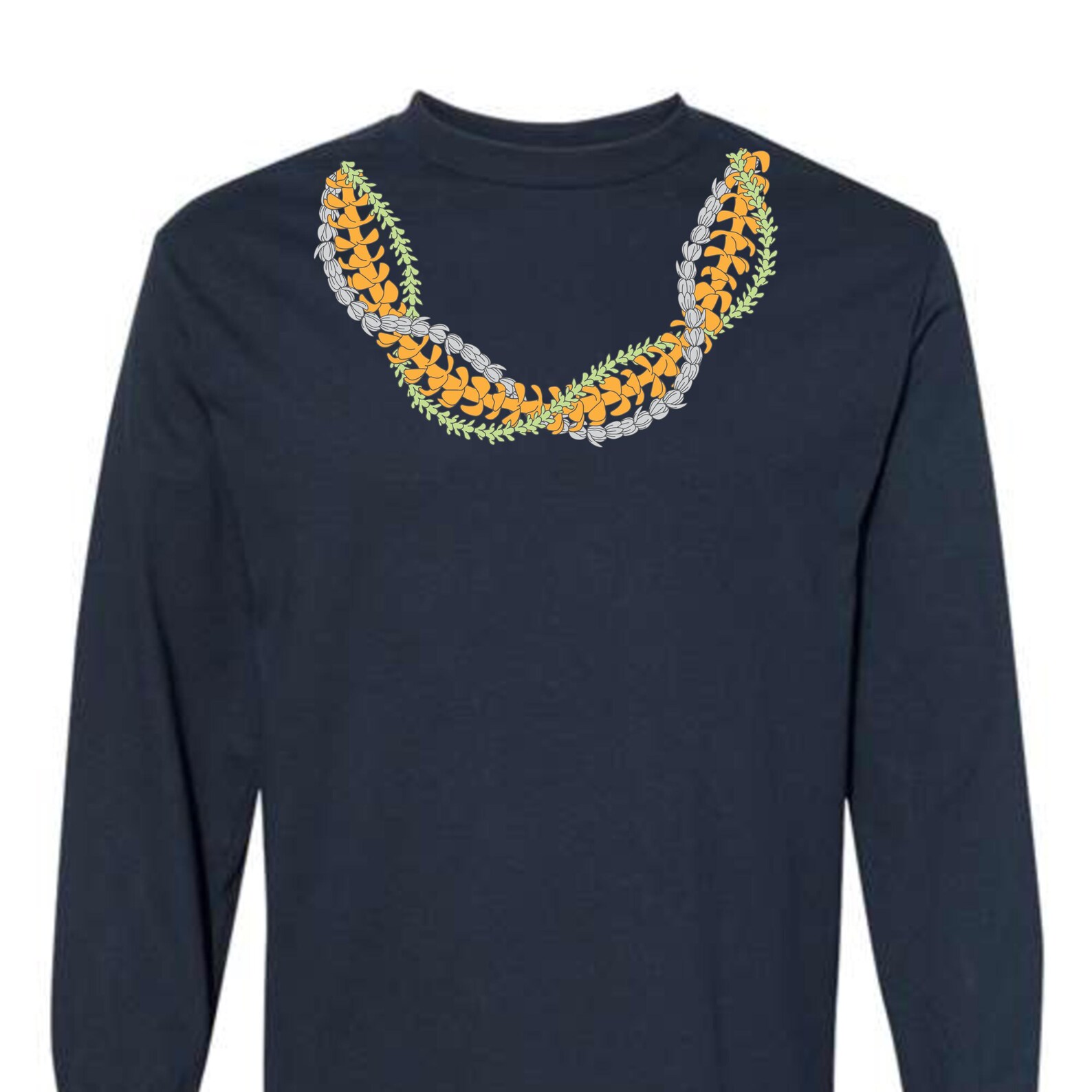 Long Sleeve PUAKENIKENI, PIKAKE, PAKALANA Floral Lei Dtf Print - Etsy