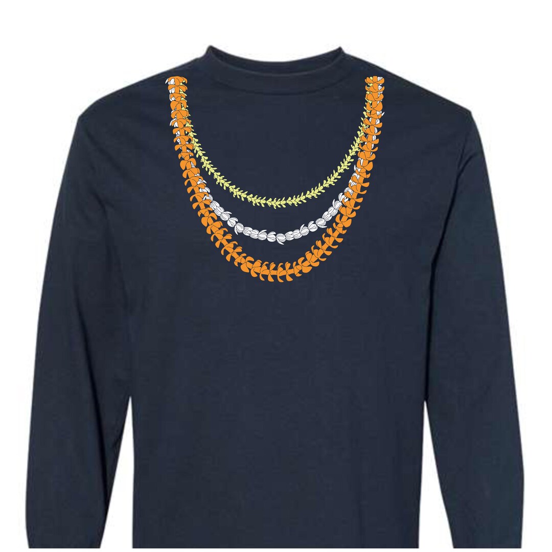 Long Sleeve PUAKENIKENI PIKAKE, PAKALANA Lei Dtf Print - Etsy