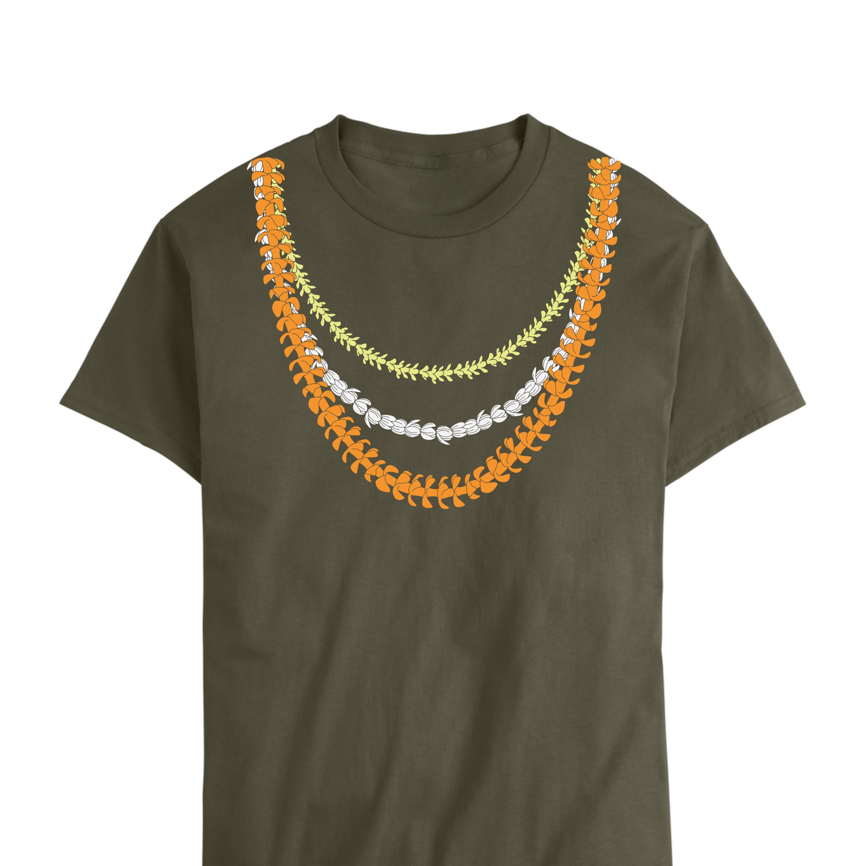 PUAKENIKENI, PIKAKE& PAKALANA 3 Strand Leis Together Dtf Print Tshirt ...